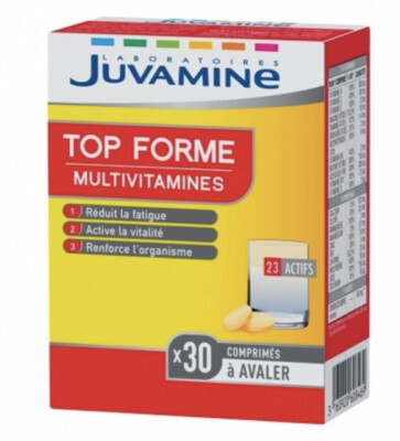 JUVAMINE top forme multivitamines 30 comprimés à avaler | eBay