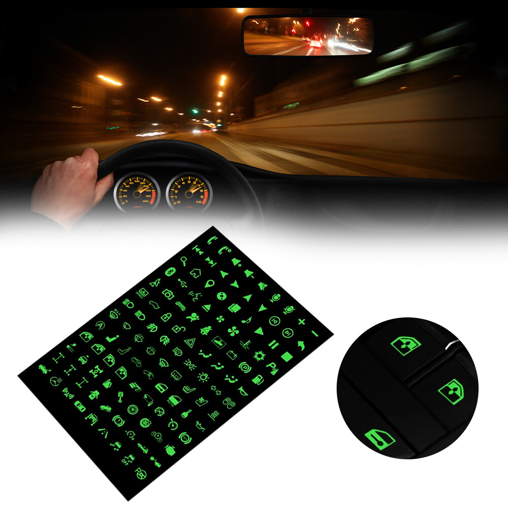 Multifunction Button Stickers Car Luminous Sticker Car Light Stickers ...
