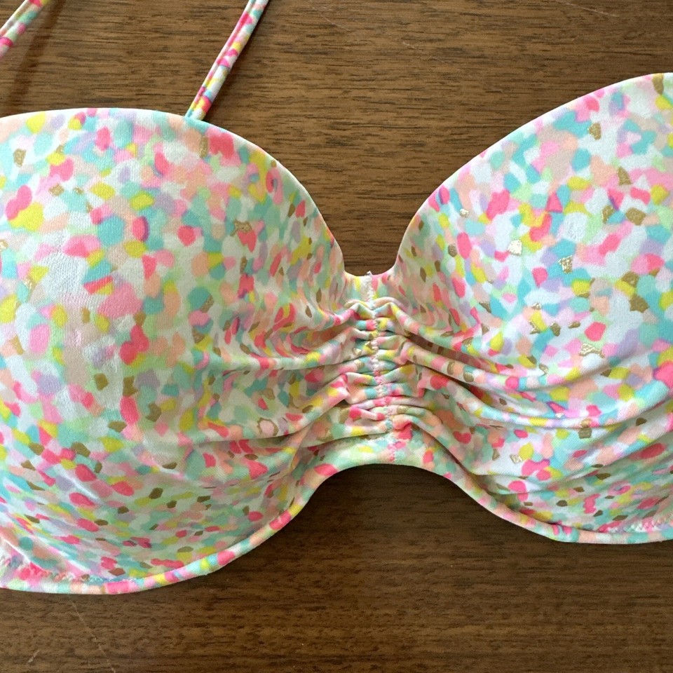 34DD Victorias Secret Womens Underwire Padded Bikini Top Swimwear ...