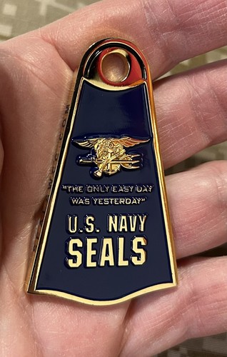 2.5" Authentic Navy Seal SWCC Coin Swim Fin Flipper Shaped from ...