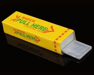 1 Pc Shocking Gum -Shocking Electric Shock Novelty Bubble Gum Prank ...