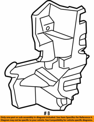 53293-60150 Toyota Deflector, radiator side, rh 5329360150, New Genuine ...