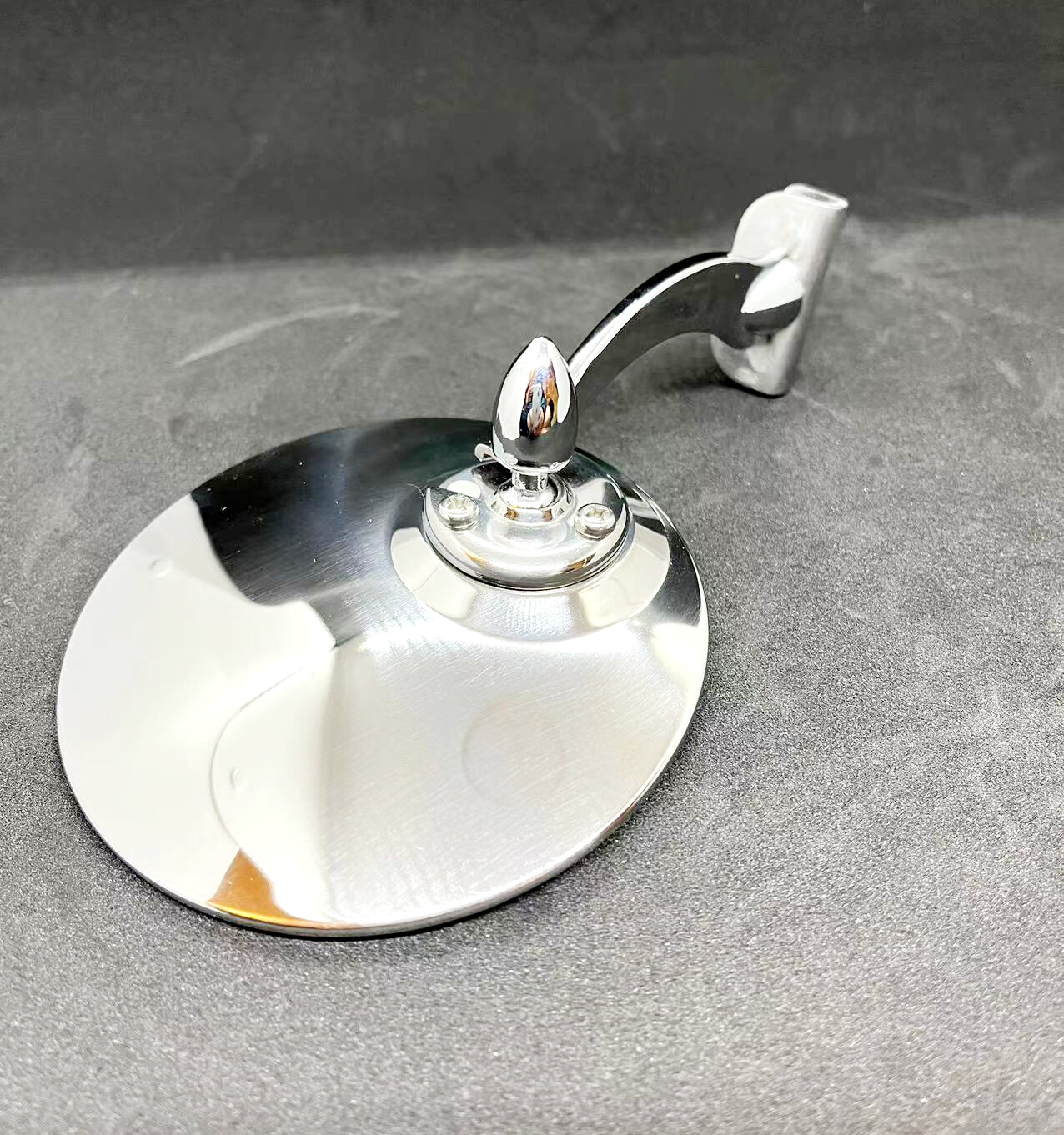 2 X UNIVERSAL 4" CLAMP ON ROUND LUCAS STYLE CLASSIC CAR WING MIRRORS ...