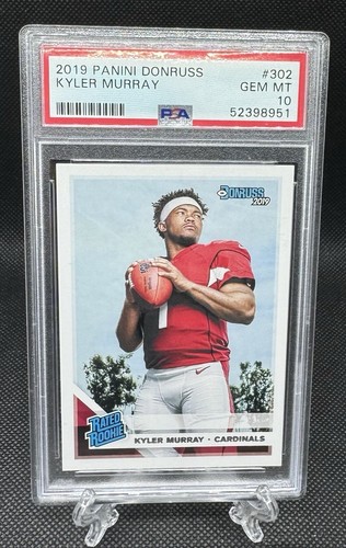 Kyler Murray 2019 Panini Donruss RC PSA 10 #302 Rookie Card Cardinals ...