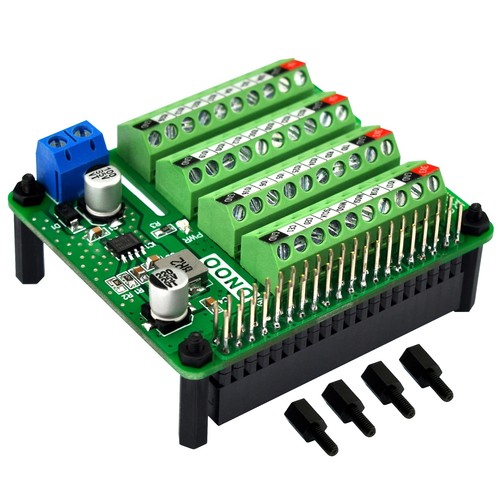RPi Step-Down DC-DC Converter HAT for Raspberry Pi with Terminal Block ...