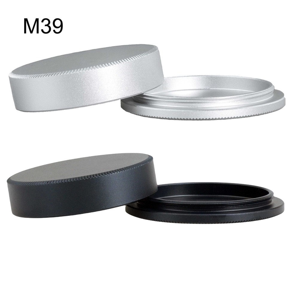 Metal Body Cover & Rear Lens Cap Set for M39 Ltm Lsm Leica 39mm Screw ...