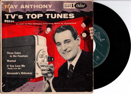 RAY ANTHONY EP CAPITOL " PLAYS TV'S TOP TUNES " [US] | eBay