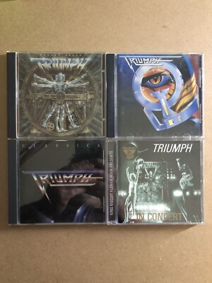 Triumph Lot Of 4 CDs Surveillance Thunder Seven Classics & In Concert ...