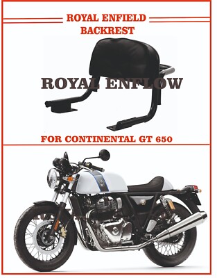 Fit For Royal Enfield Black Backrest for Continental GT 650 - | eBay