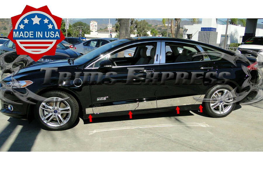 2013-2020 Ford Fusion Rocker Panel Body Side Trim Accent 8Pc 3"~6" Wide ...