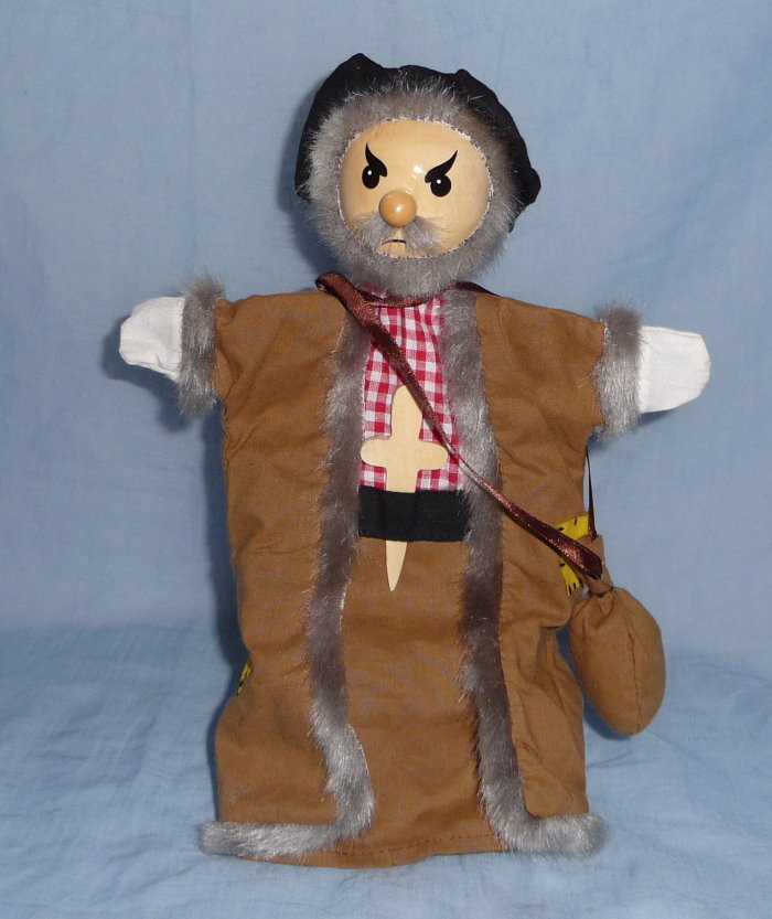 Handpuppe,Holzkopf, Kasper, Seppel, Zauberer,Krokodil, Hexe usw ...