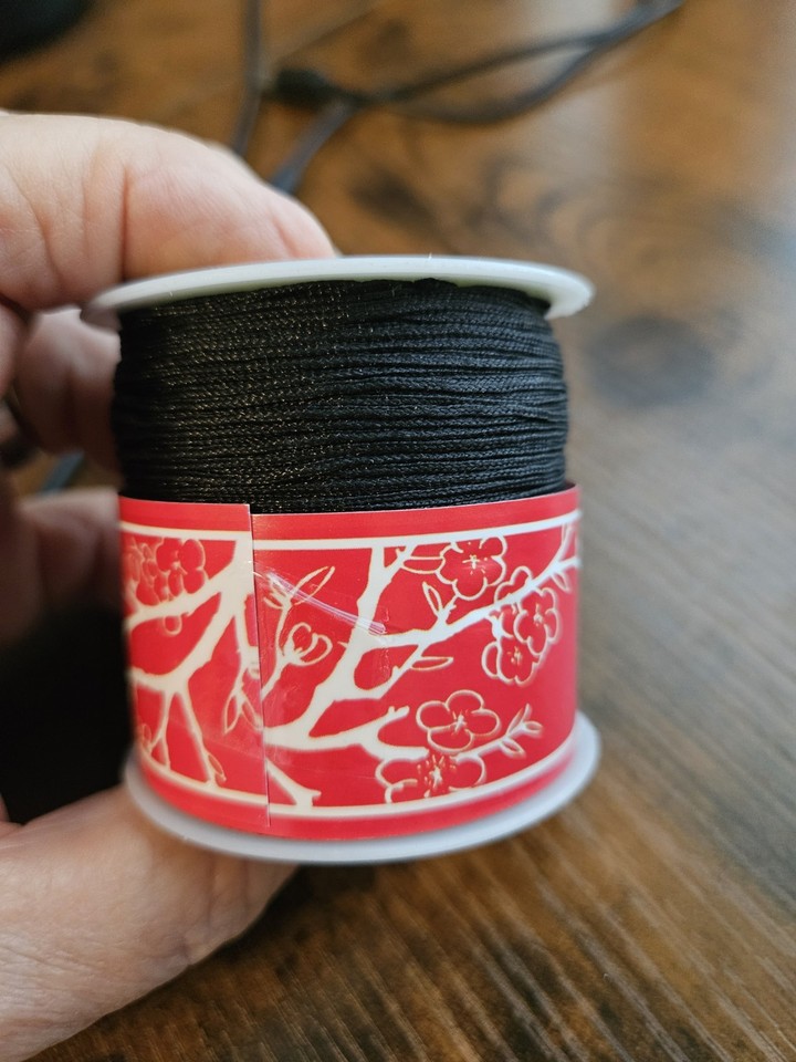 chinese knotting cord, 0.8mm, Nylon, 100m Spool (109.36 Yards), Total 5 ...