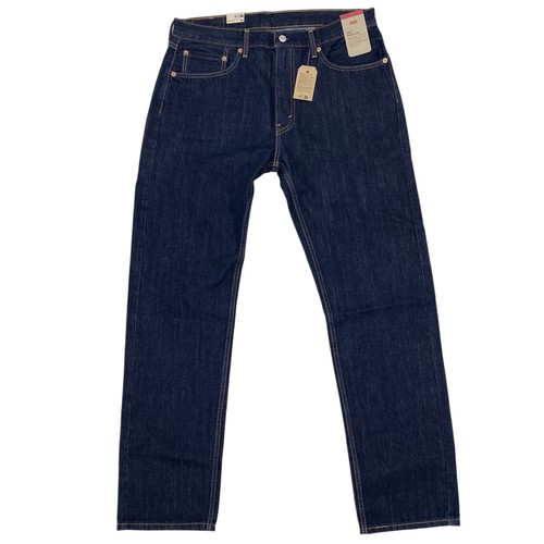 Levi's 505 Regular Fit Men's Jeans 'Rinse' Dark Wash 100% Cotton Denim ...