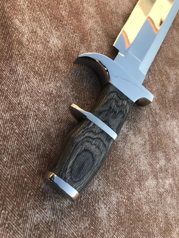 Custom Handmade Spring Steel Predator Movie Knife Fixed Blade Replica ...