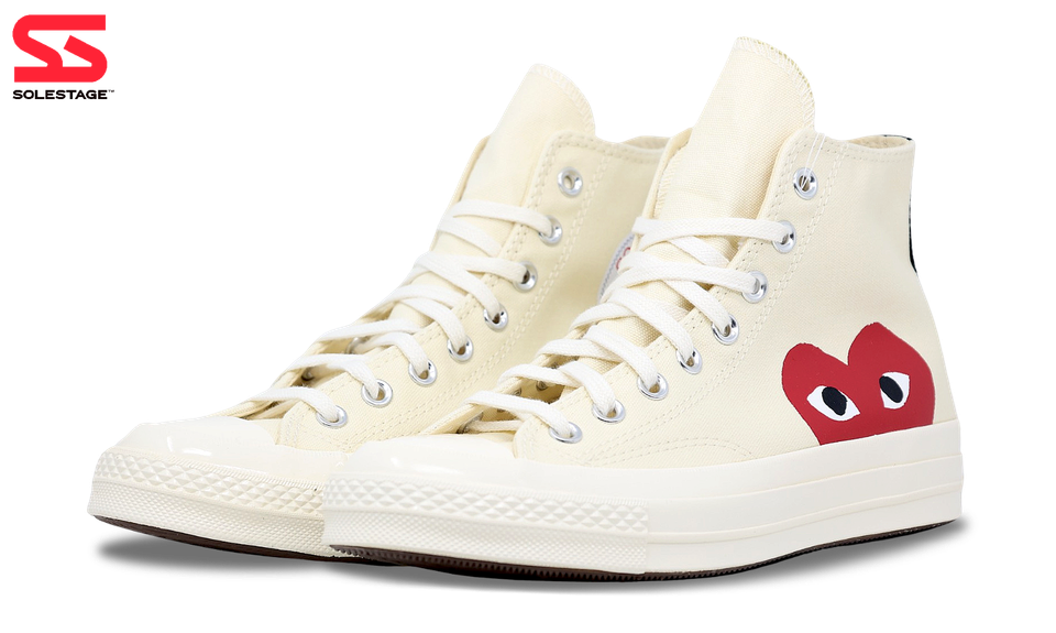 Converse Chuck Taylor Hi x CDG Comme Des Garcons PLAY White (150205C ...