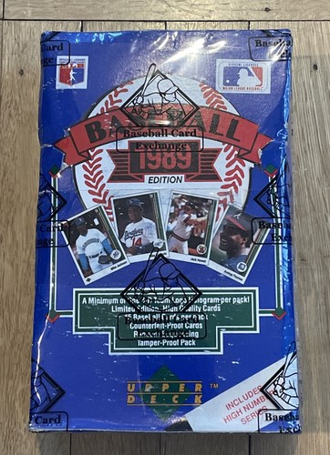 + 1989 Upper Deck Baseball High Series Unopened Box BBCE Sealed Griffey ...