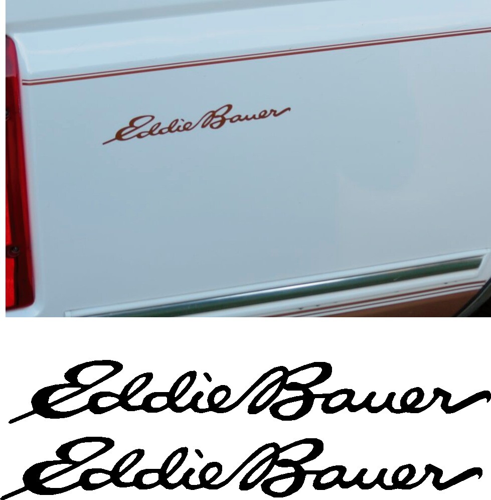 9" EDDIE BAUER FORD BRONCO II EXPLORER PINSTRIPE DECAL STICKER EMBLEM ...