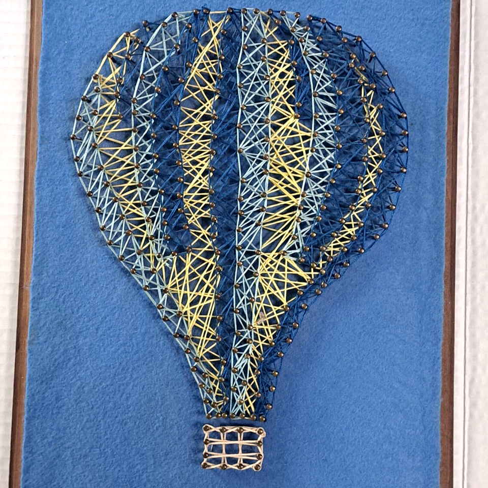 String art kit Balloon DIY craft kits wooden board String art pattern ...