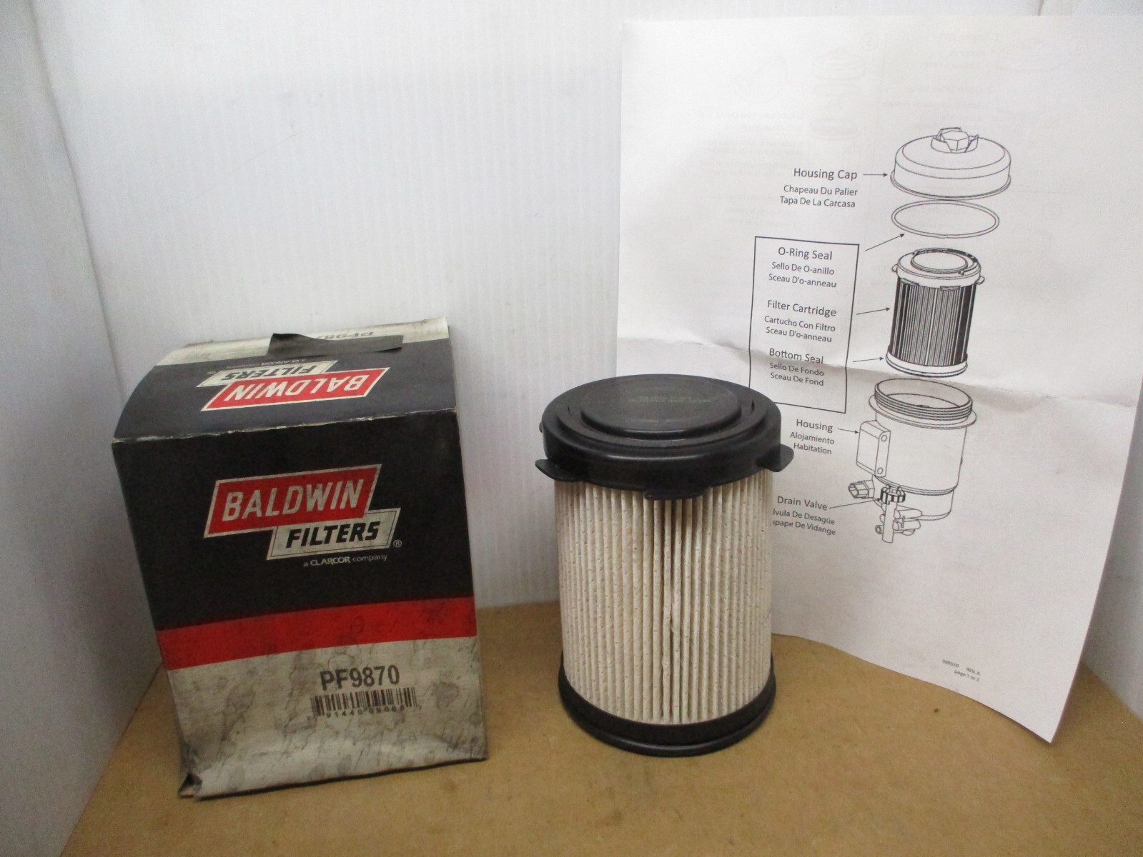 Fuel Filter-DIESEL Baldwin Filters PF9870 for sale online | eBay