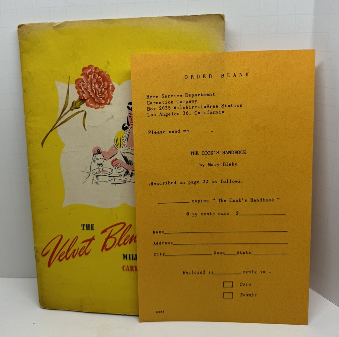 The Velvet Blend Book Carnation Milk Company Vintage 1950s Milk Recipe ...