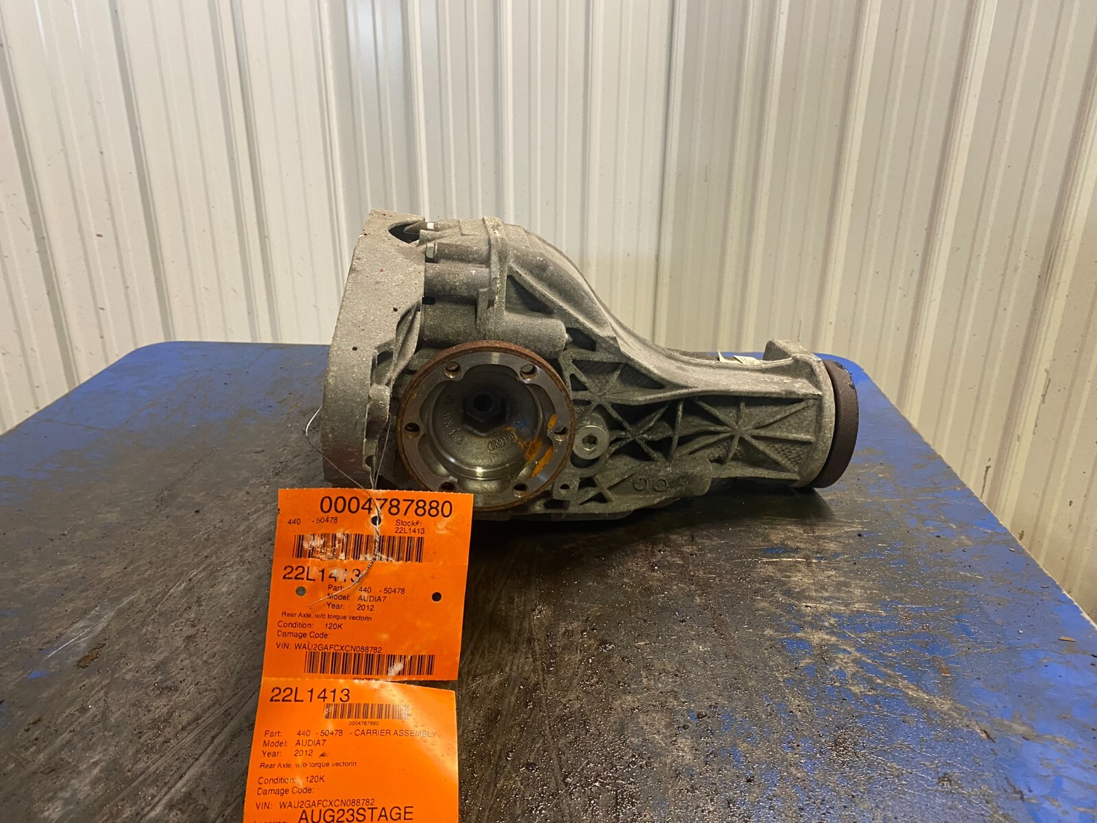 2012-2018 AUDI A7 REAR CARRIER DIFFERENTIAL ID KCC AWD | eBay
