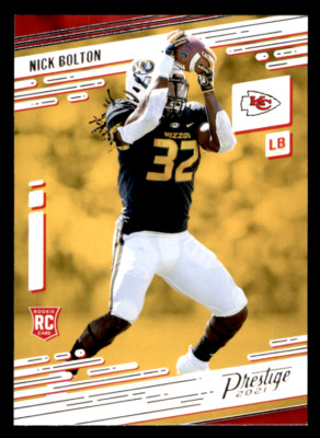2021 Panini Prestige Nick Bolton RC #253 Kansas City Chiefs | eBay