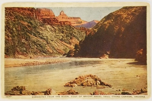 Zoroaster from the River Foot of Bright Angel Trail Grand Canyon ...