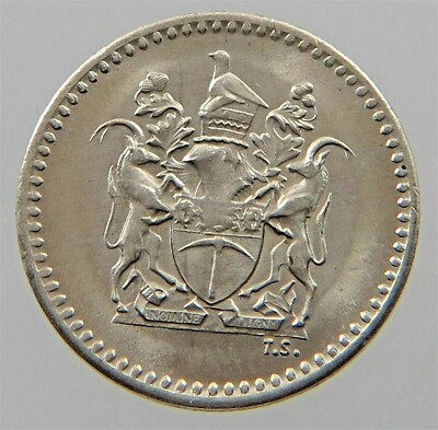 RHODESIA 2 1/2 CENTS 1970 UNC X 1 Pcs SCARCE DATE CURRENCY ZIMBABWE ...