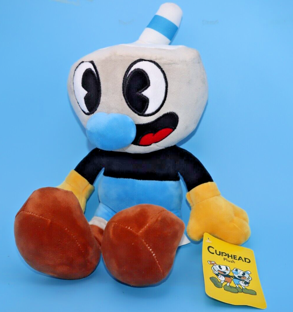 Fiesta Cuphead Mugman Soft Plush Stuffed Toy Dolls 12” Blue Plushie ...