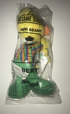 Kellogg's Mini Beans Sesame Street Bert Beanie Doll 1999 - New in ...