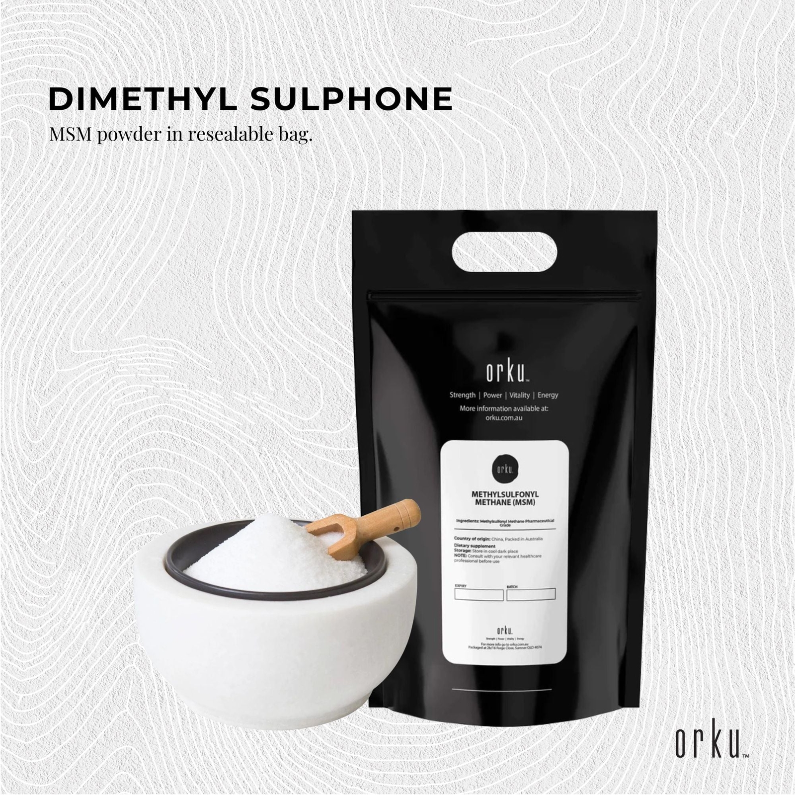 MSM Powder or Crystals - 99% Pure Methylsulfonylmethane Dimethyl ...