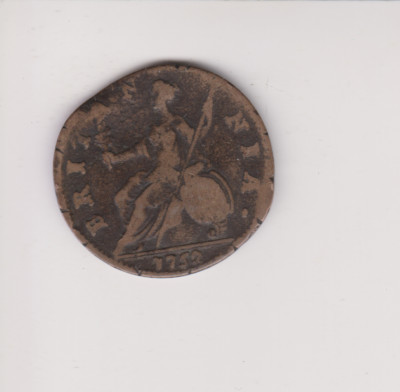 GEORGE II HALF-PENNY 1752 VERY RARE MINT ERROR NICE GRADE COIN.BB08 | eBay