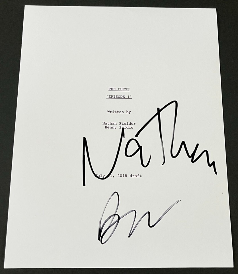NATHAN FIELDER & BENNY SAFDIE SIGNED THE CURSE SCRIPT w/EXACT PROOF ...