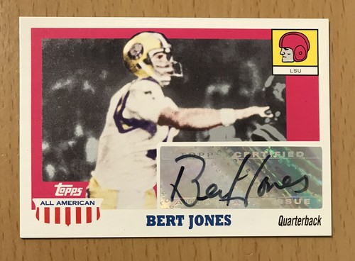 2005 TOPPS ALL-AMERICAN FOOTBALL AUTOGRAPH AUTO BERT JONES LSU TIGERS ...