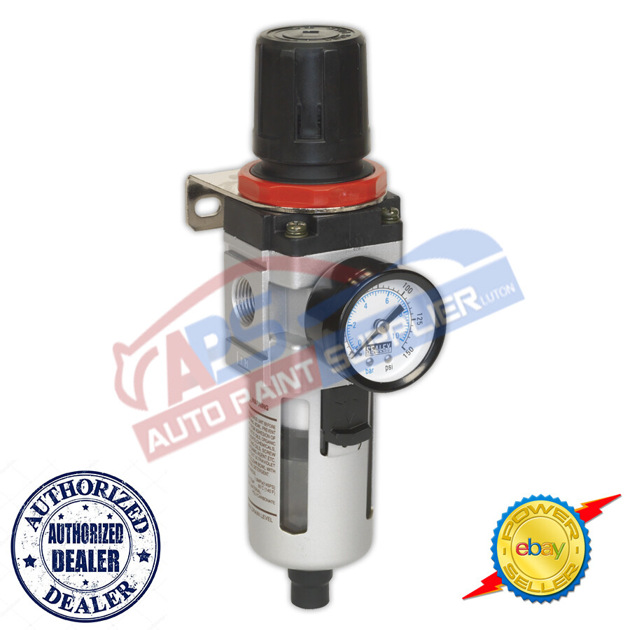 Sealey Air Filter/Regulator with Gauge SA2001/FR | eBay