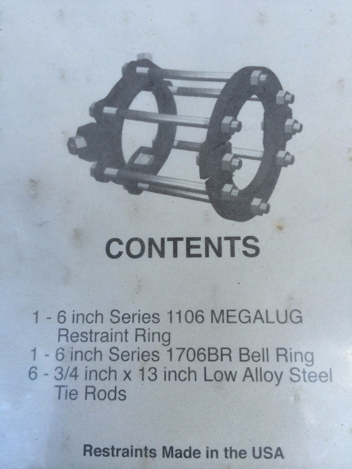 EBAA Megalug Restraint Harness for Push-on joints on ductile pipe ...