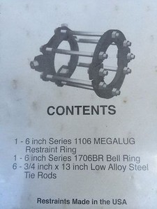 EBAA Megalug Restraint Harness for Push-on joints on ductile pipe ...