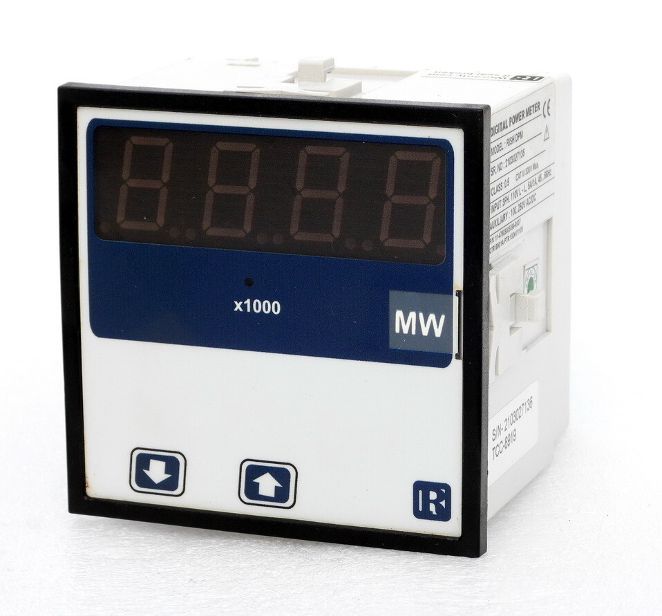 NOS NEW INDUSTRIAL DIGITAL DISPLAY POWER METER MODEL RISH DPM 3PHASE ...