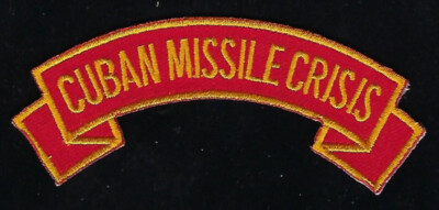 VINTAGE CUBAN MISSILE CRISIS TAB PATCH CIA CUBA US MILITARY PRESIDENT ...
