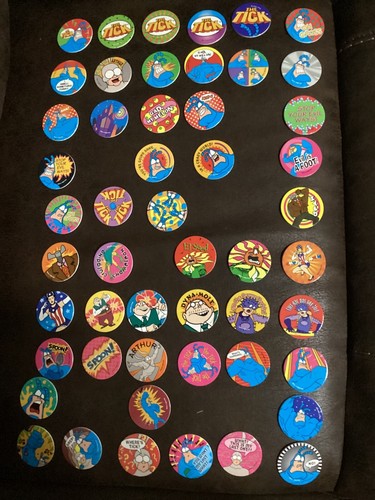 Vintage 1995 The Tick Pog Set Pogs & Plastic Slammers milkcap lot | eBay