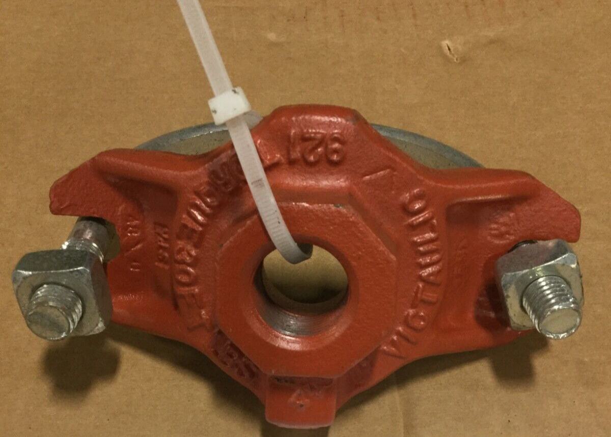 Victaulic Style 921 Mechanical Outlet Tee 4" Steel Pipe x 3/4" FNPT ...