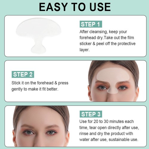 Reusable Anti Wrinkle Forehead Face Pad Silicone Removal Patch Skin ...