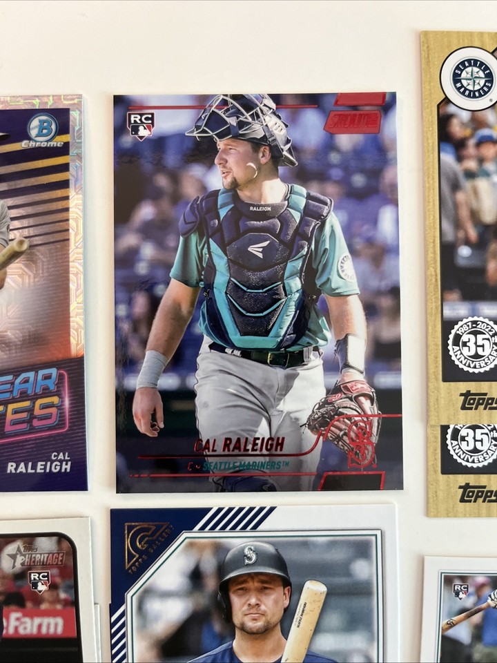 Cal Raleigh x21 Rookie Card Lot 2022 Topps Chrome; Stadium Club; Bowman ...