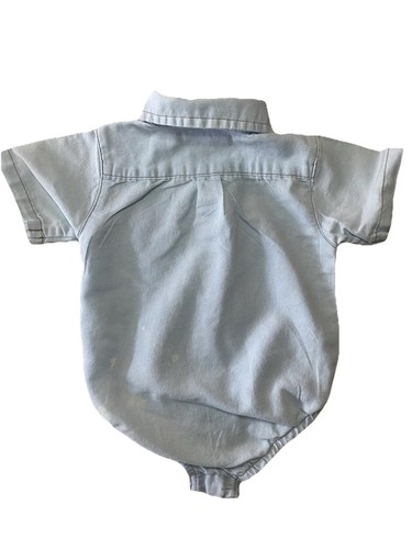 Baby Boy 3-6 Months | MICK MACK | Denim Cotton Blend Bodysuit | eBay