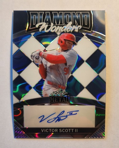 2024 Leaf Metal Victor Scott II Diamond Wonders Blue Lava Auto SN/15 | eBay