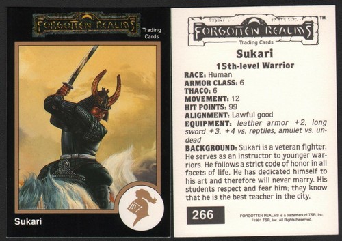 1991 TSR AD&D Gold Border RPG Fantasy Art Card #266 ~ Forgotten Realms ...