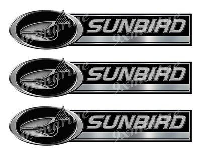3 Sunbird Classic Stickers - 10" long each | eBay