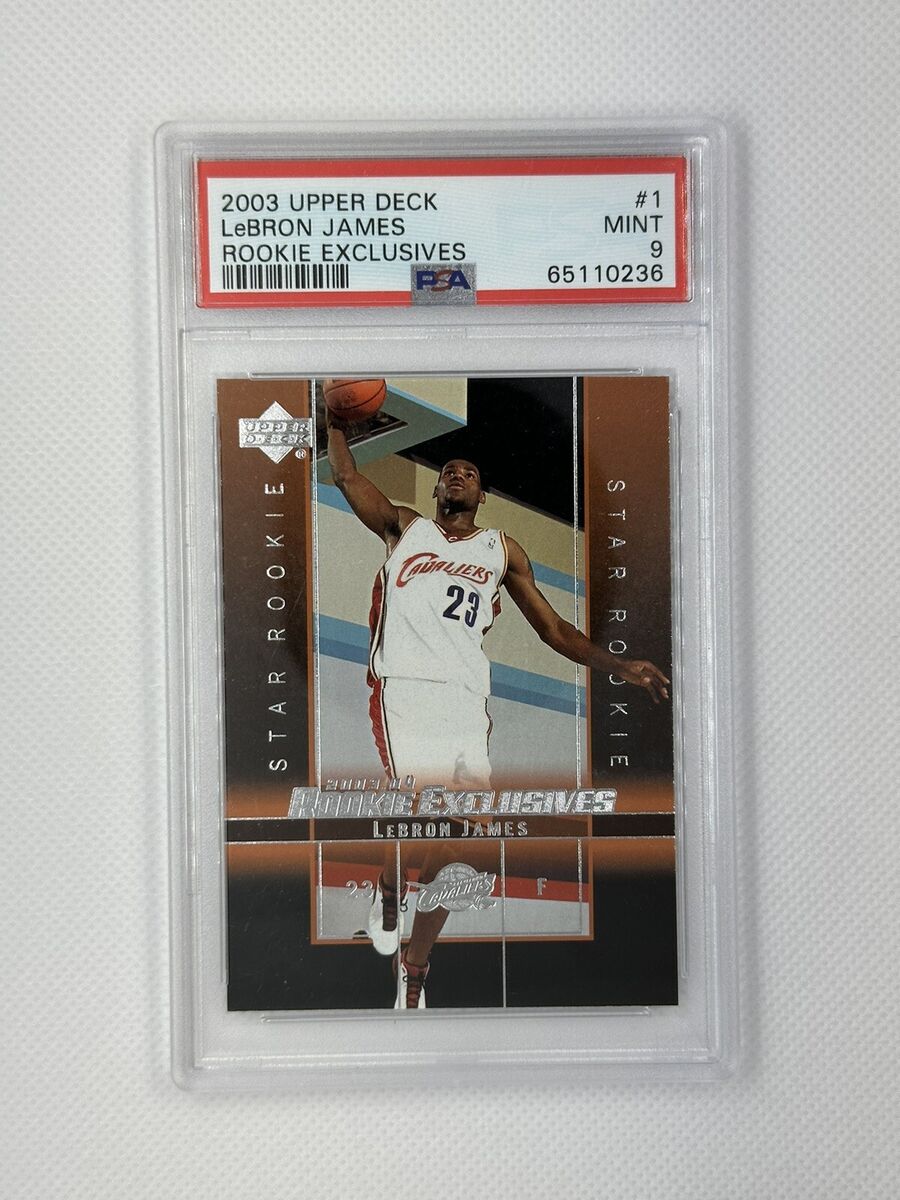 LEBRON JAMES 2003 Upper Deck Rookie Exclusives RC Rookie LEBRON JAMES 2003 Upper Deck Rookie Exclusives RC Rookie