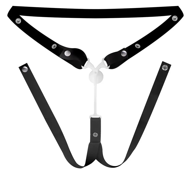 White Male Chastity Device Feminizer Flying Tapered Chastity Cage Belt ...