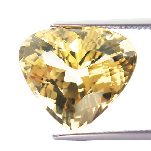 Flawless Natural Beryl 15.17ct Pear Cut Golden Yellow Color Mined at ...